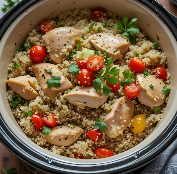 Crockpot Chicken and Quinoa - Recipe Library - WOW Food Library
