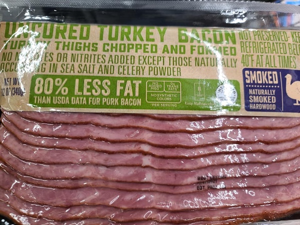 Lidl Uncured Turkey Bacon - Food Library - WOW Food Library