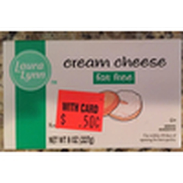 Laura Lynn Fat Free Cream Cheese - Food Library - WOW Food Library