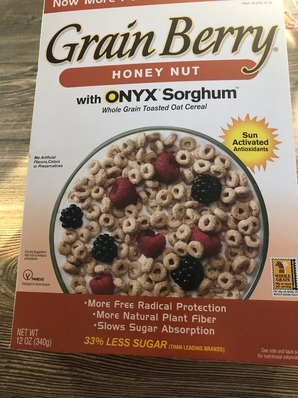 Grain Berry Honey Nut with Onyx Sorghum - Food Library - WOW Food Library