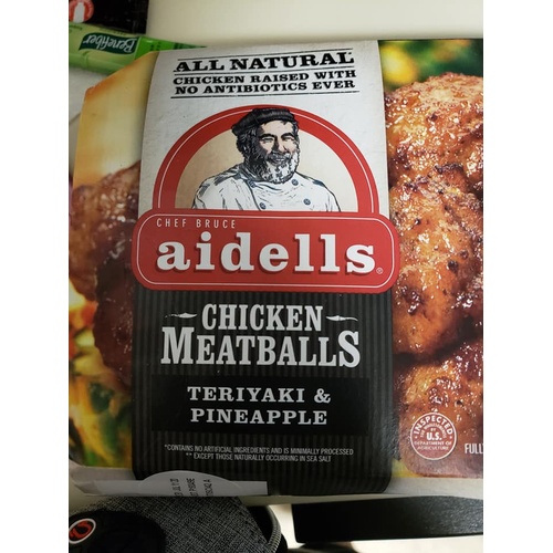 Chef Bruce Aidells Chicken Meatballs - Teriyaki & Pineapple - Food ...