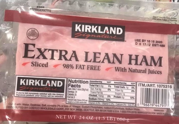 Kirkland Signature Extra Lean Ham - Food Library - WOW Food Library