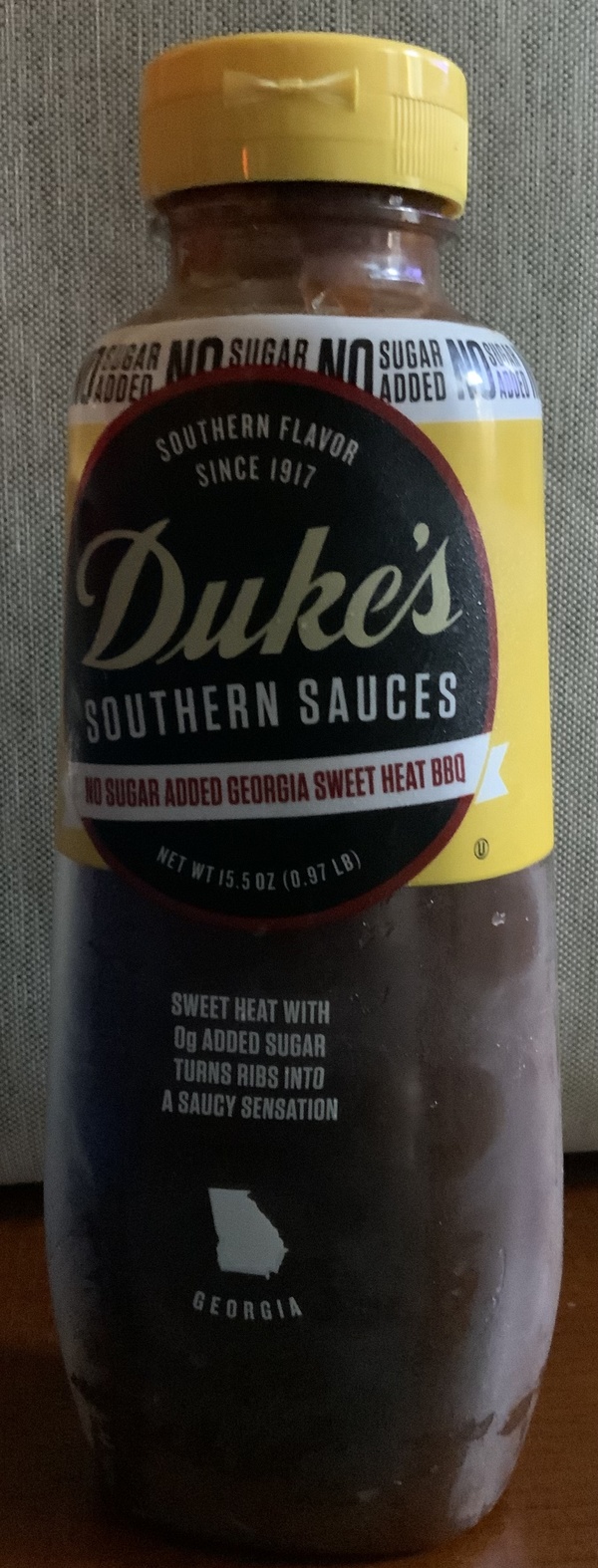 Duke’s Southern Sauces No Sugar Added Georgia Sweet Heat BBQ - Food ...