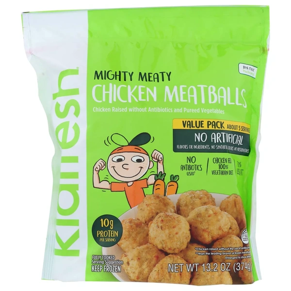 Kidfresh Mighty Meaty Chicken Meatballs - Food Library - WOW Food Library