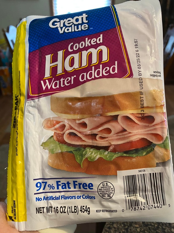 Great Value Cooked Ham - Food Library - WOW Food Library