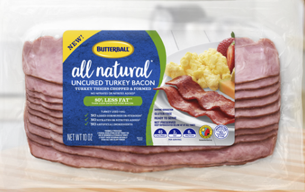 Butterball All Natural Uncured Turkey Bacon - Food Library - WOW Food ...