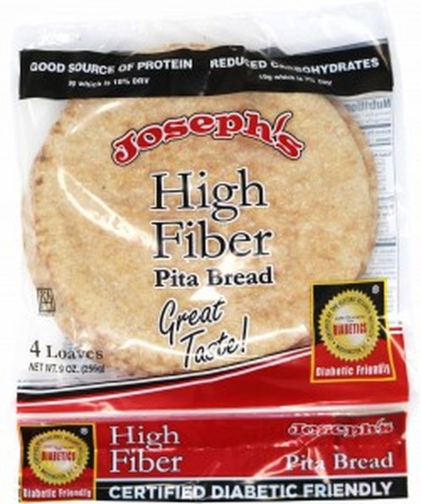 Joseph's High Fiber Pita Bread - Food Library - WOW Food Library