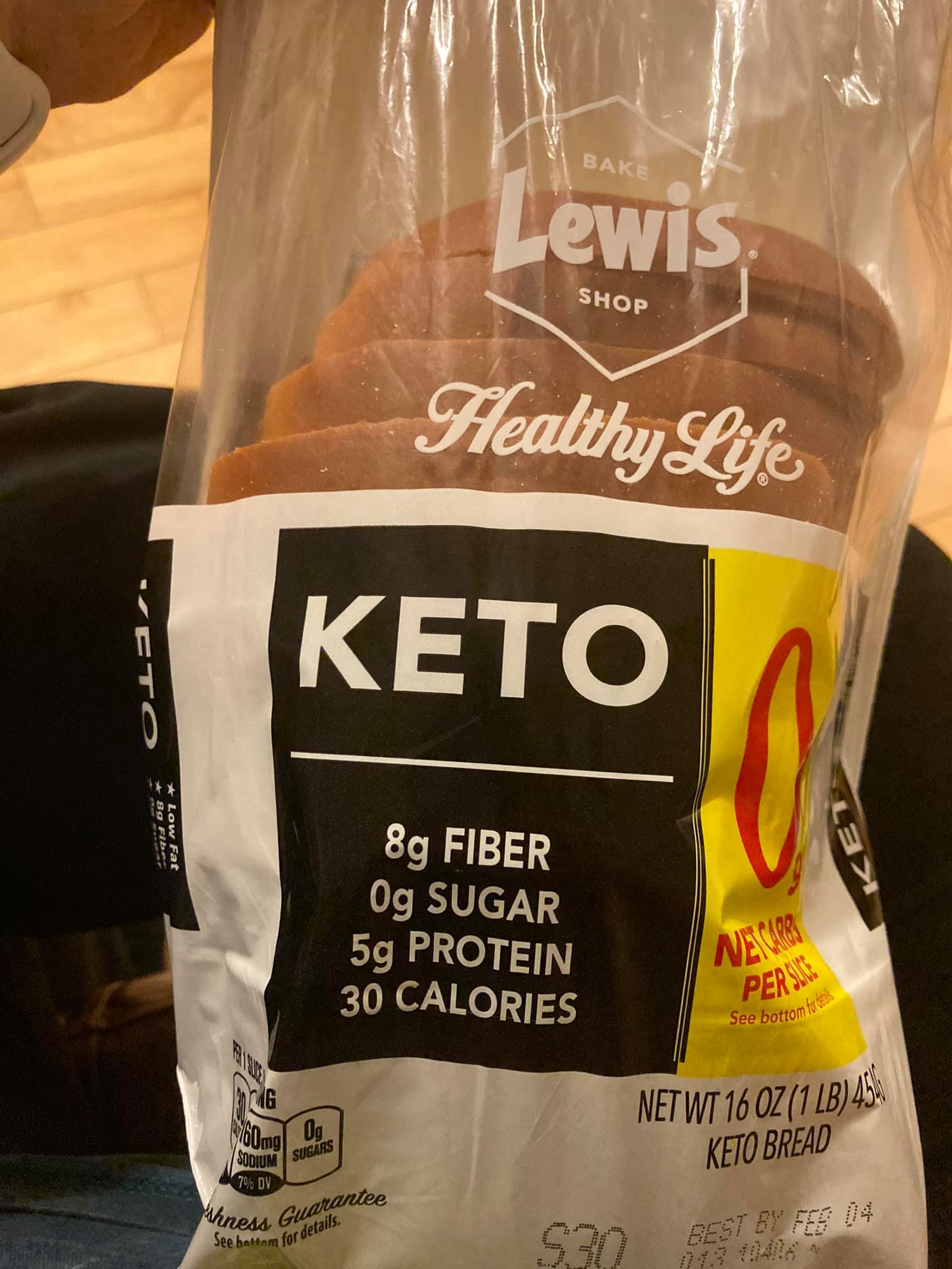 Lewis Healthy Life 30 Calorie Keto Bread - Food Library - WOW Food Library