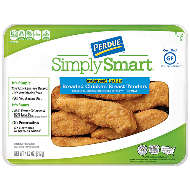 Perdue Simply Smart Organics Gluten Free Breaded Chicken Breast Tenders ...