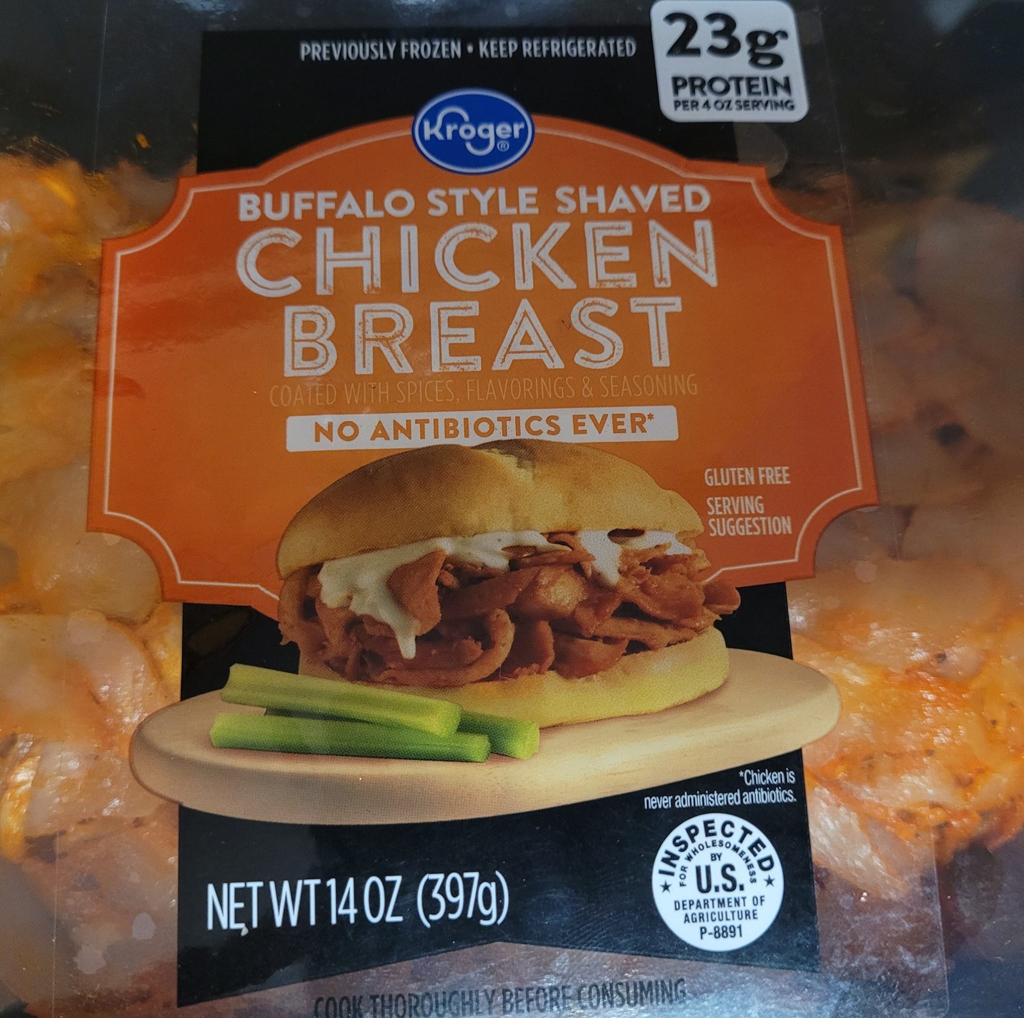 Kroger Buffalo Style Shaved Chicken Breast - Food Library - WOW Food ...