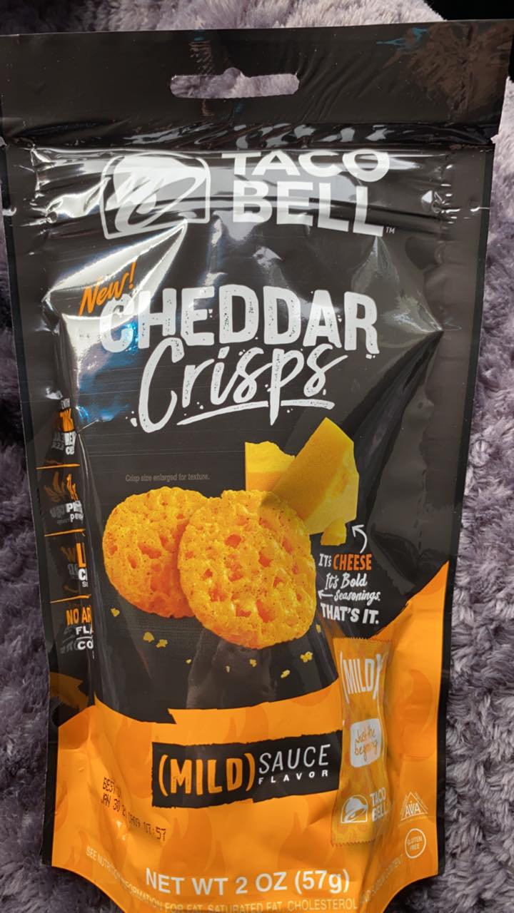 Taco Bell Cheddar Crisps - Food Library - WOW Food Library