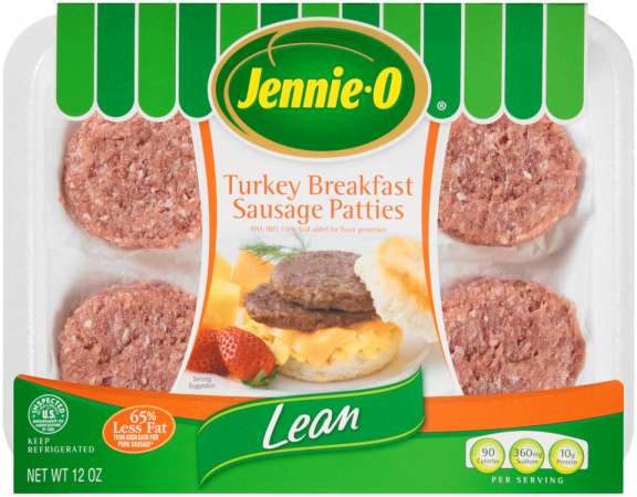 Jennie-O Lean Turkey Breakfast Sausage Patties - Food Library - WOW ...